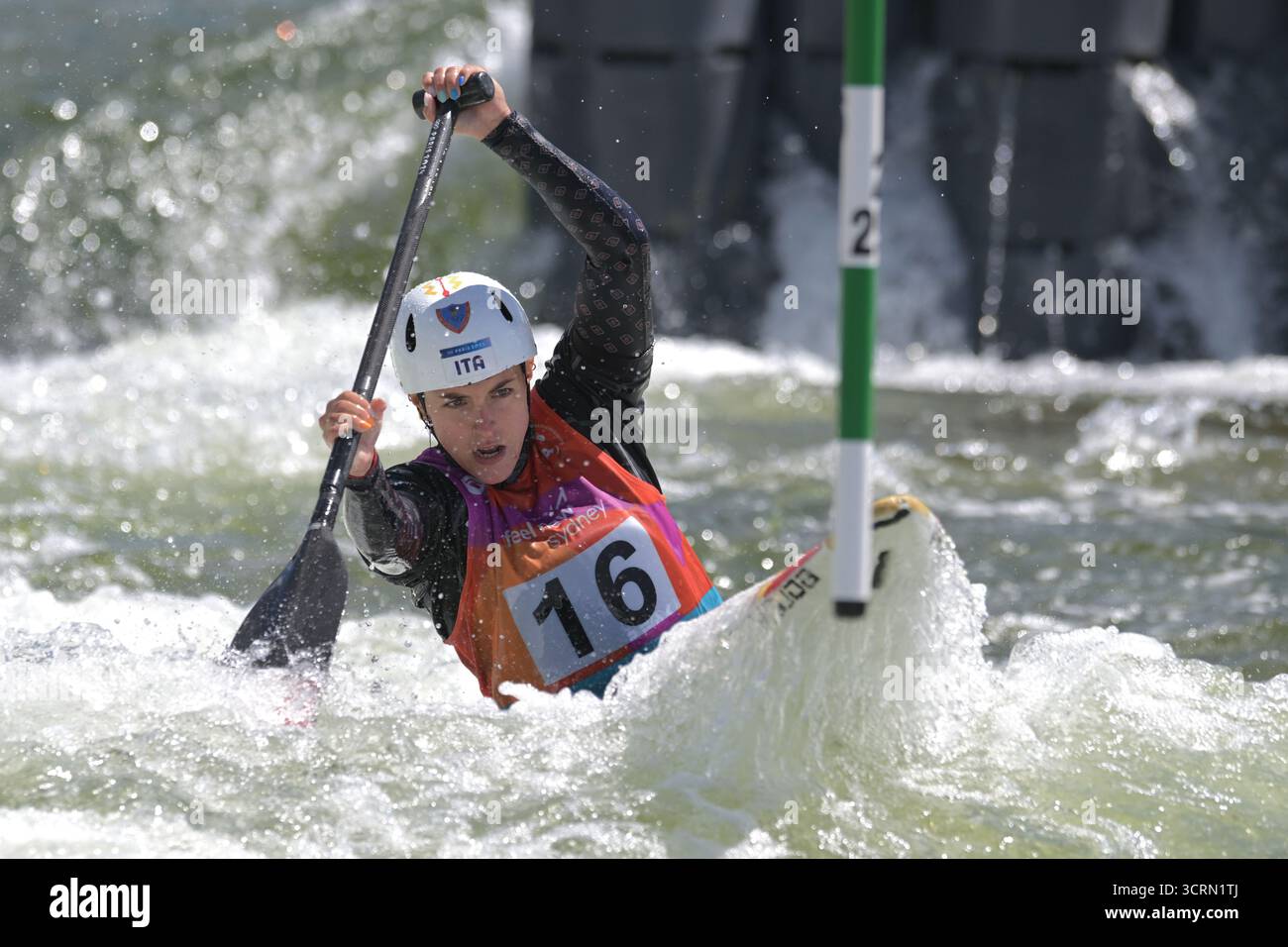 Marta Bertoncelli of Italy compete in the Women's Canoe Semi final ...