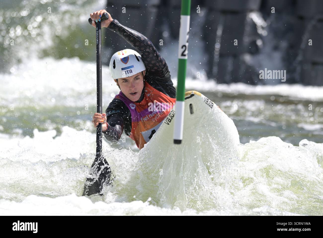 Marta Bertoncelli of Italy compete in the Women's Canoe Semi final ...