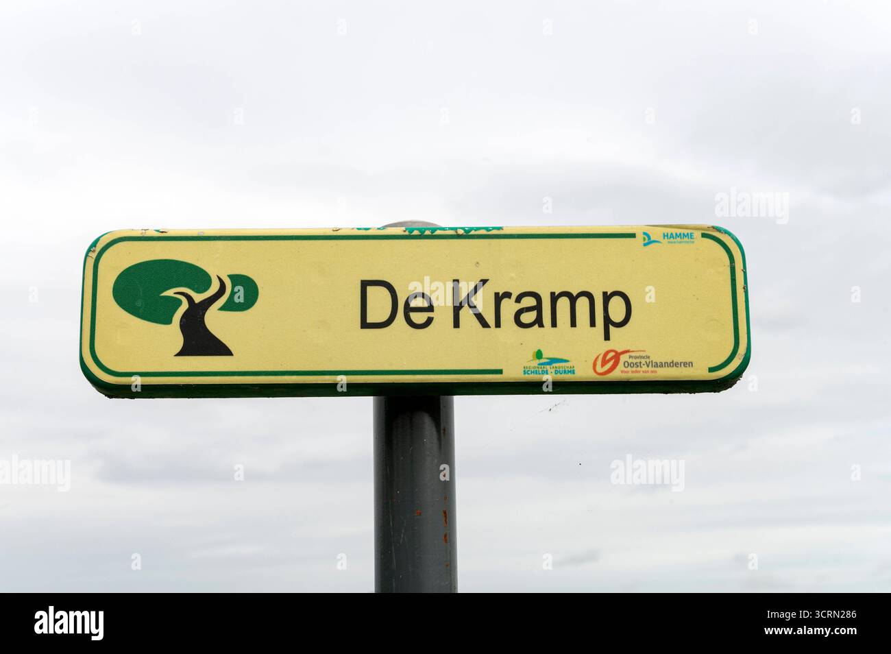Kastel Belgium September 2025 Sign De Kramp along a cycle route. cramp ...