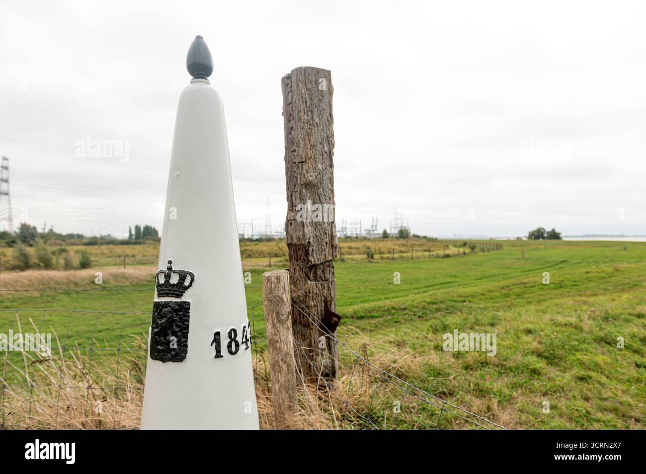 Antwerp Antwerpen Belgium September 2025 Border marker 269 on the Dutch ...