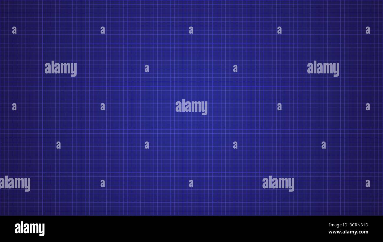 Simple blueprint-style grid background with dark blue gradient, perfect ...