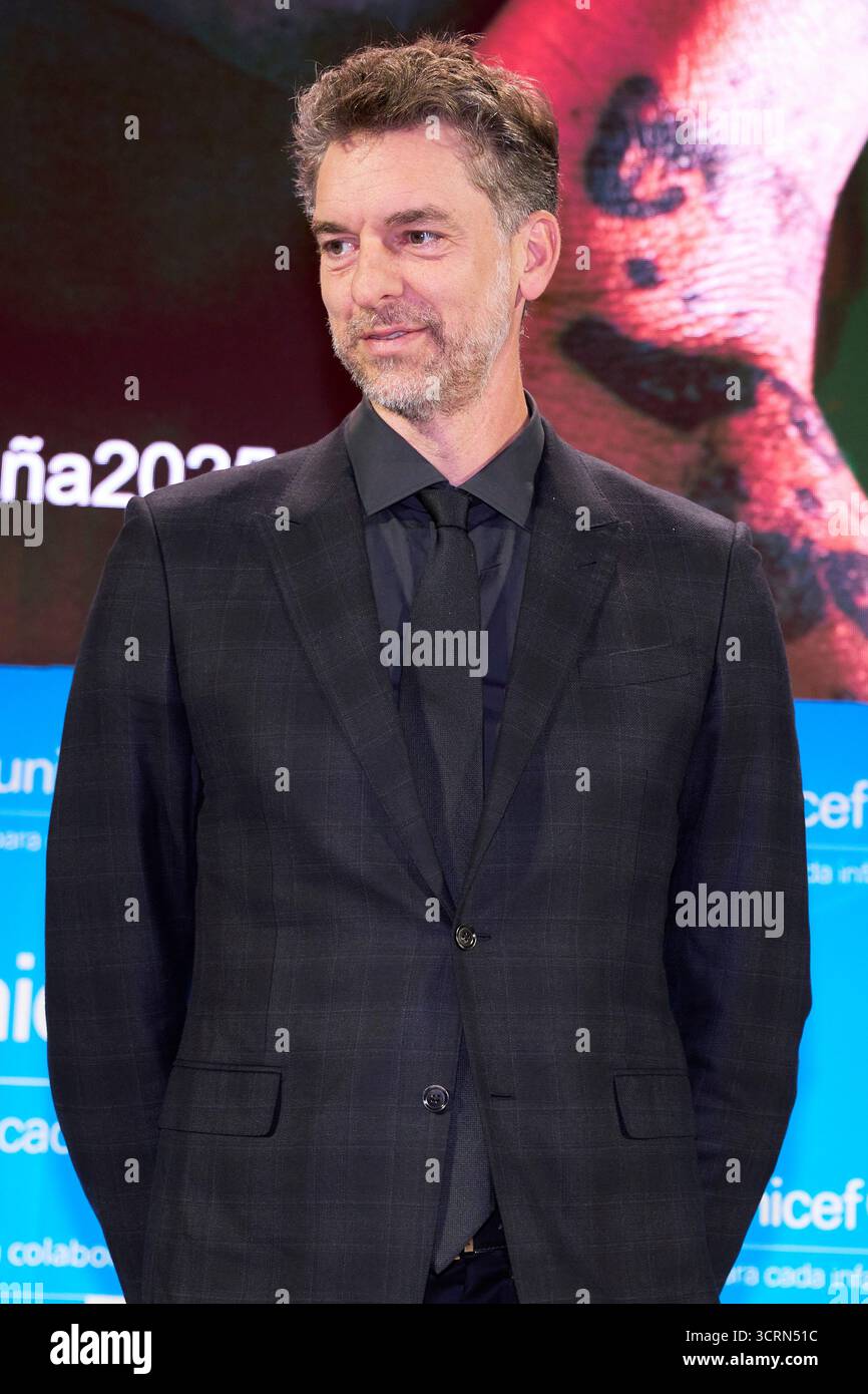 Madrid. Spain. 20251002, Pau Gasol attended UNICEF Spain 2025 awards ...