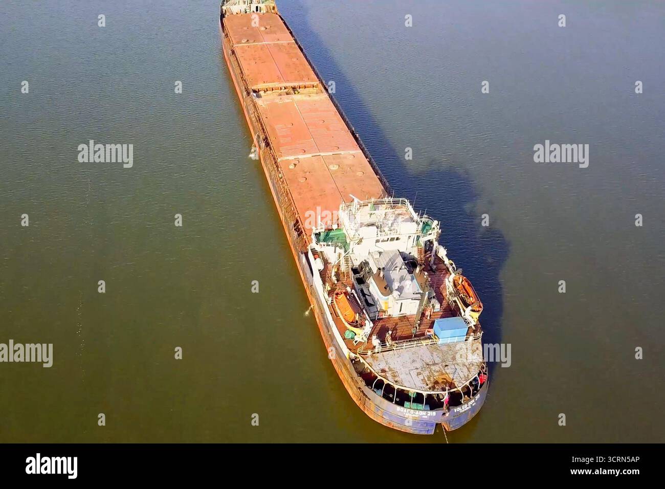 Cargo barge sailing along hi-res stock photography and images - Alamy