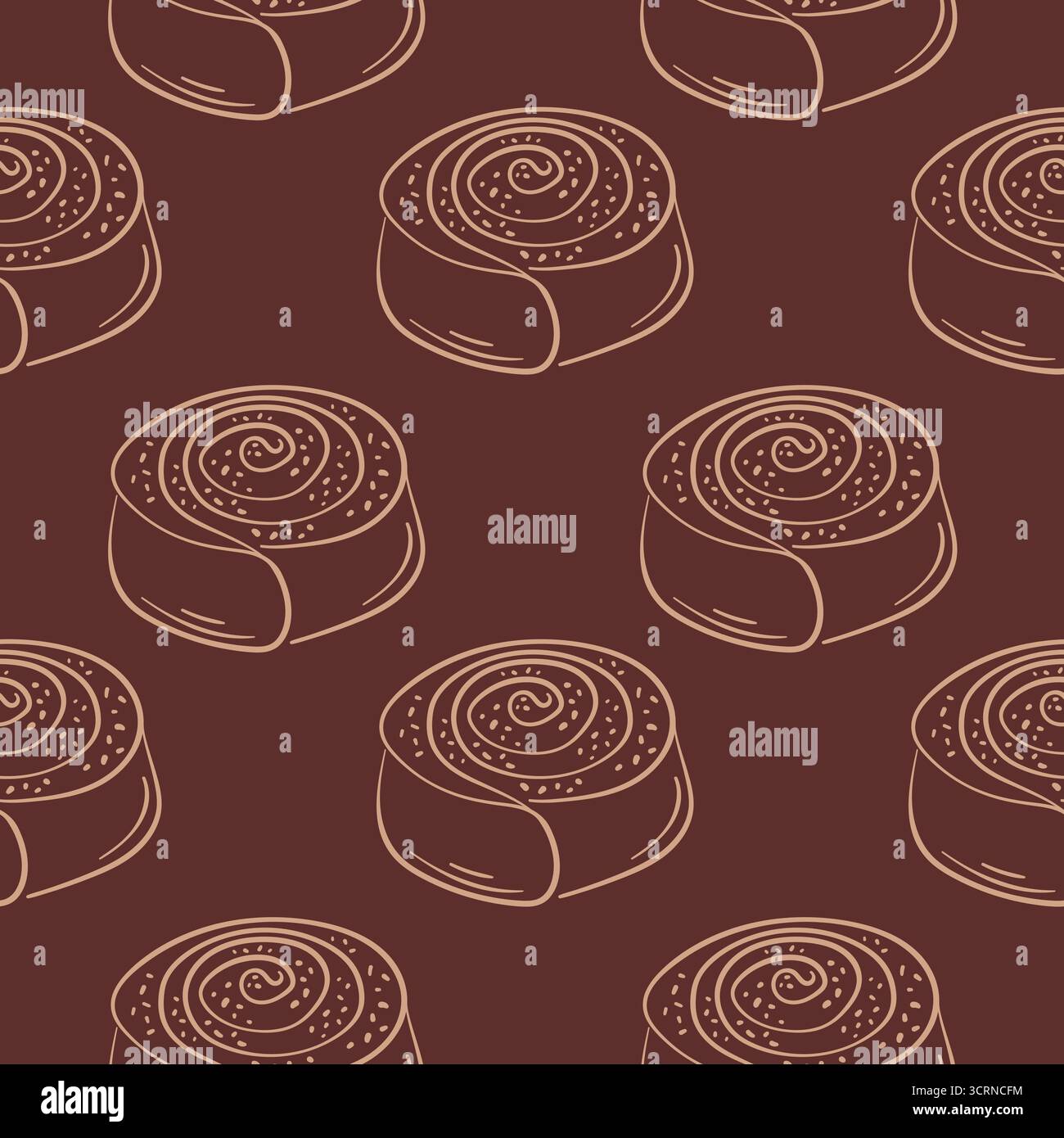 Cinnamon scroll Stock Vector Images - Alamy