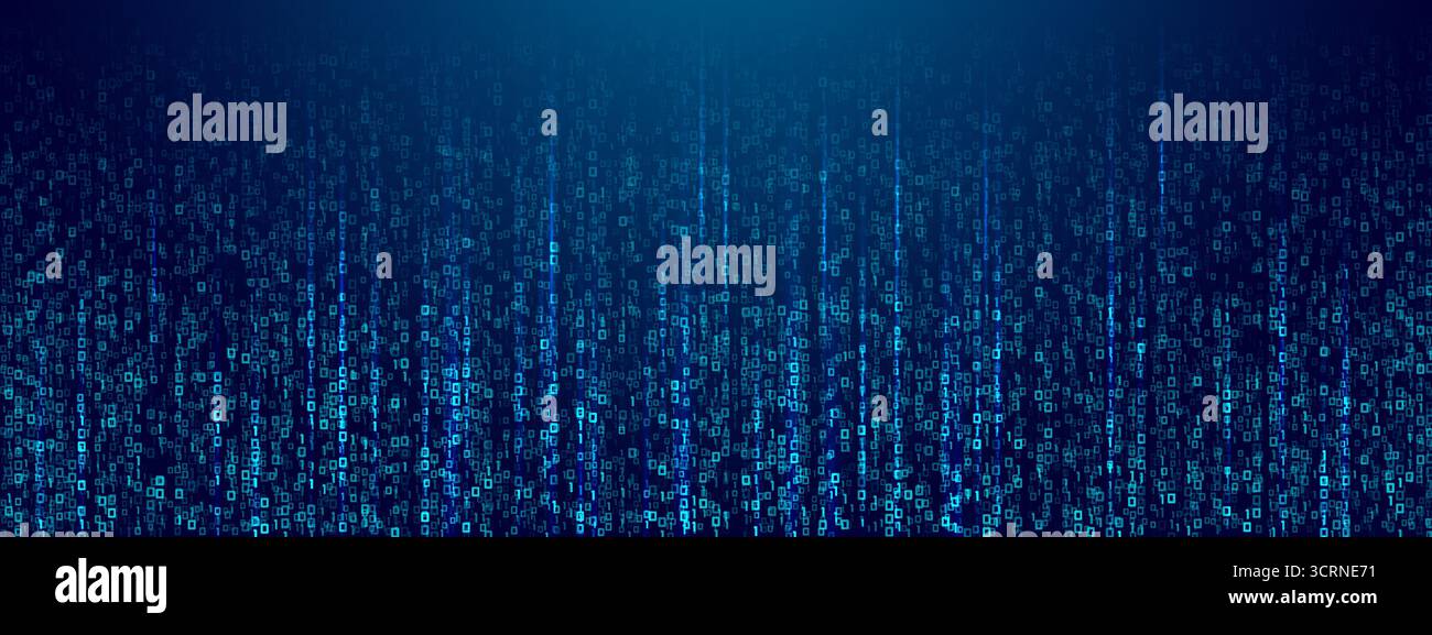 Digital rain cyberspace digits binary Stock Vector Images - Alamy