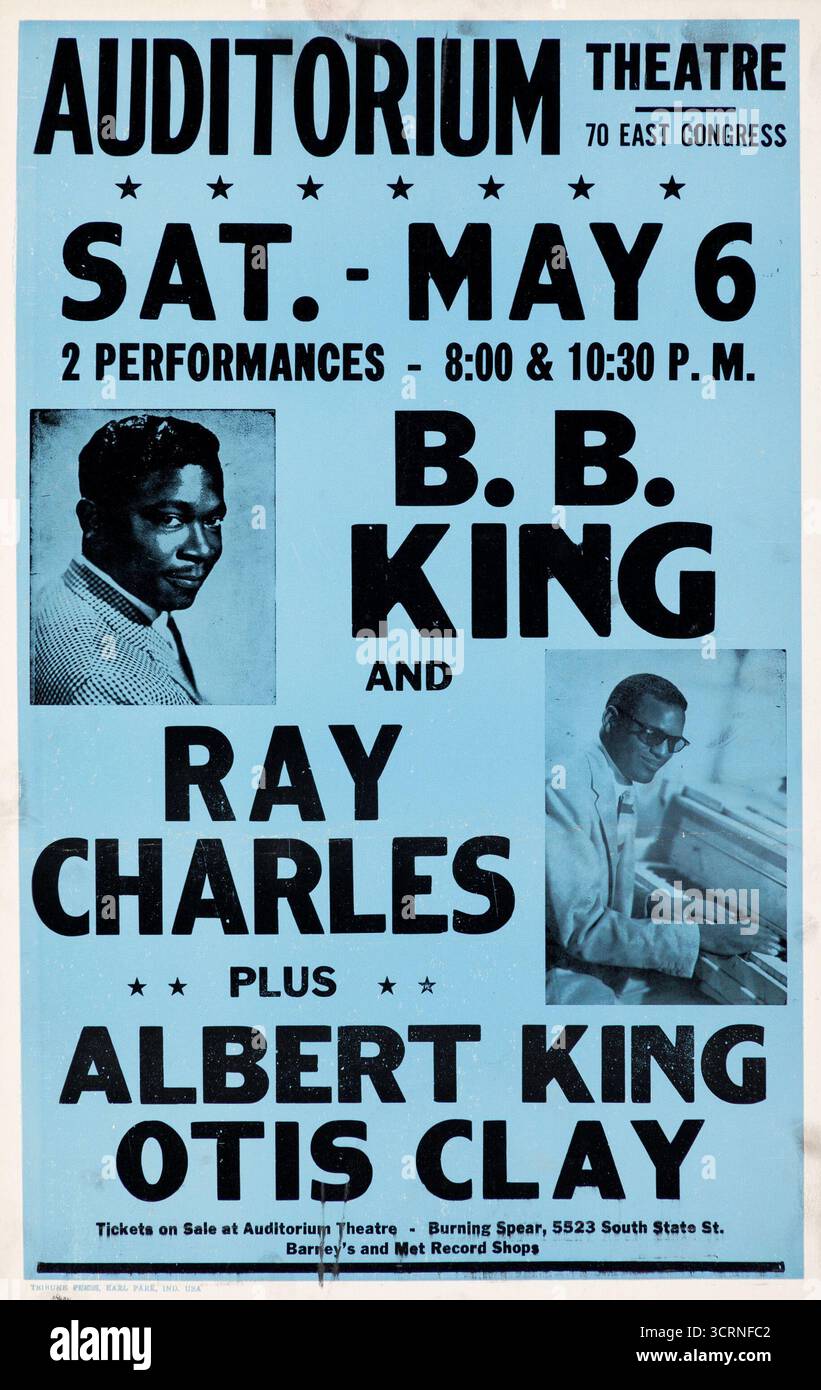 Vintage concert poster – B.B. King, Ray Charles, Albert King ...