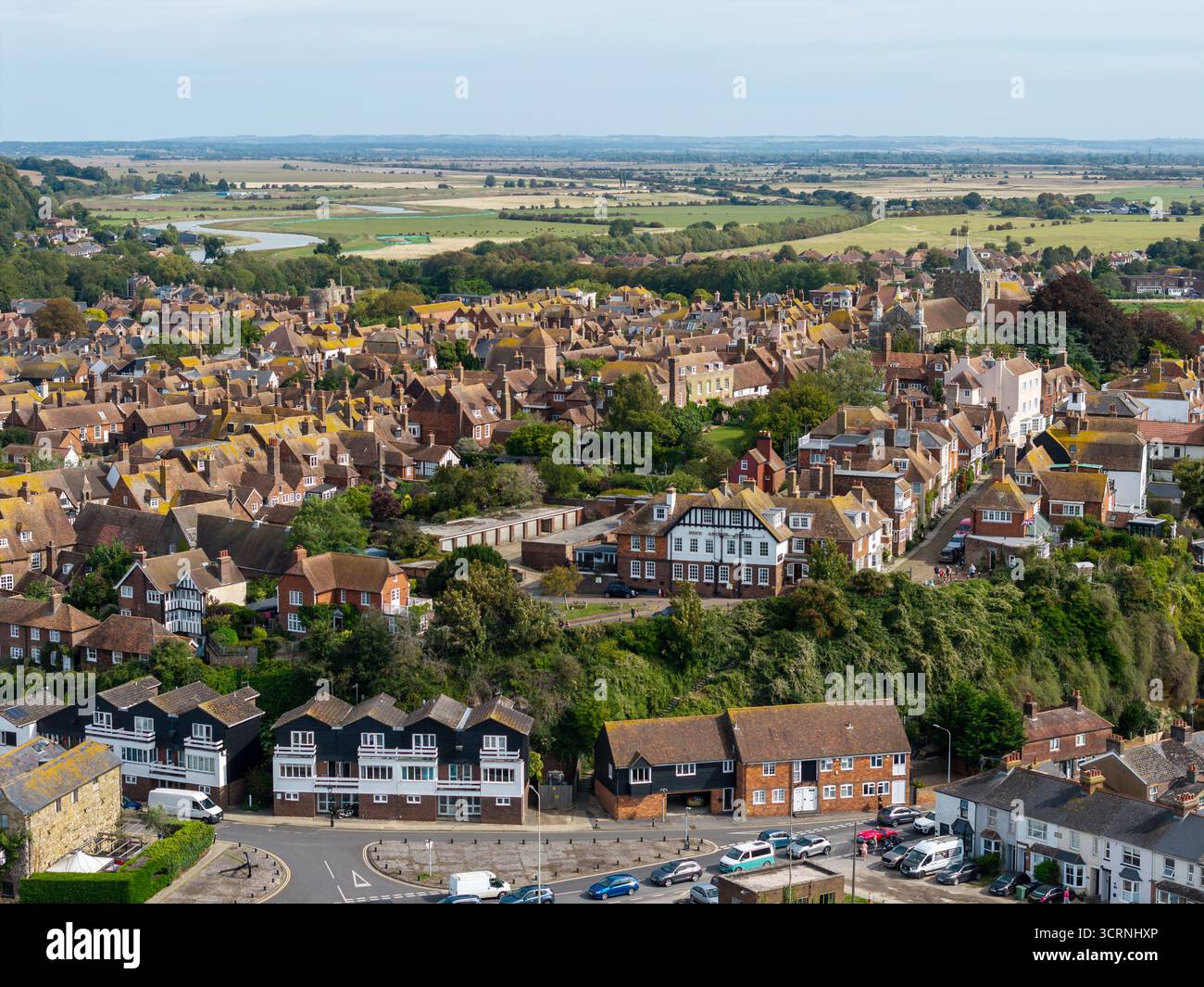 Aerial view of Rye old town in East Sussex, England Stock Photo - Alamy