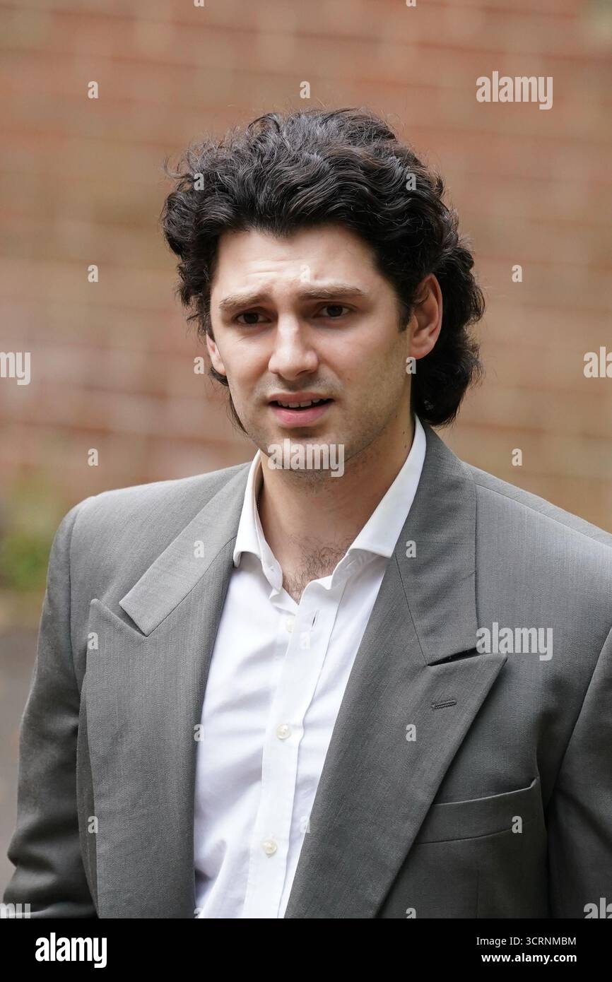 Sebastian Shemirani arriving at Oakwood House in Maidstone, Kent, for ...