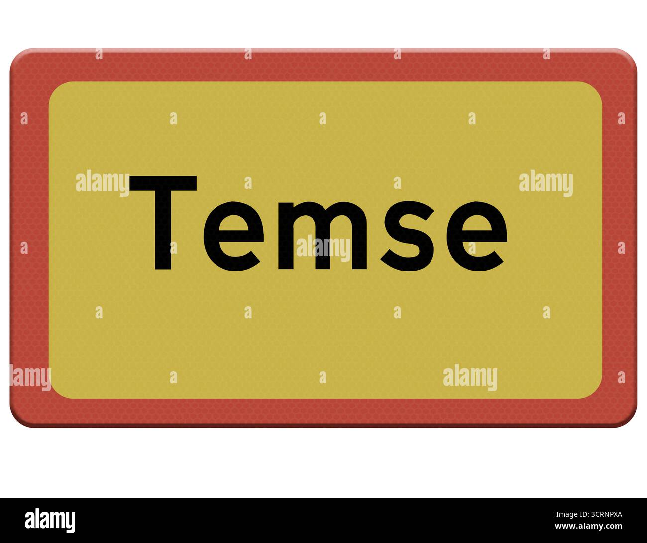 Digital composite Road sign for the city of Temse naambord, name, place ...