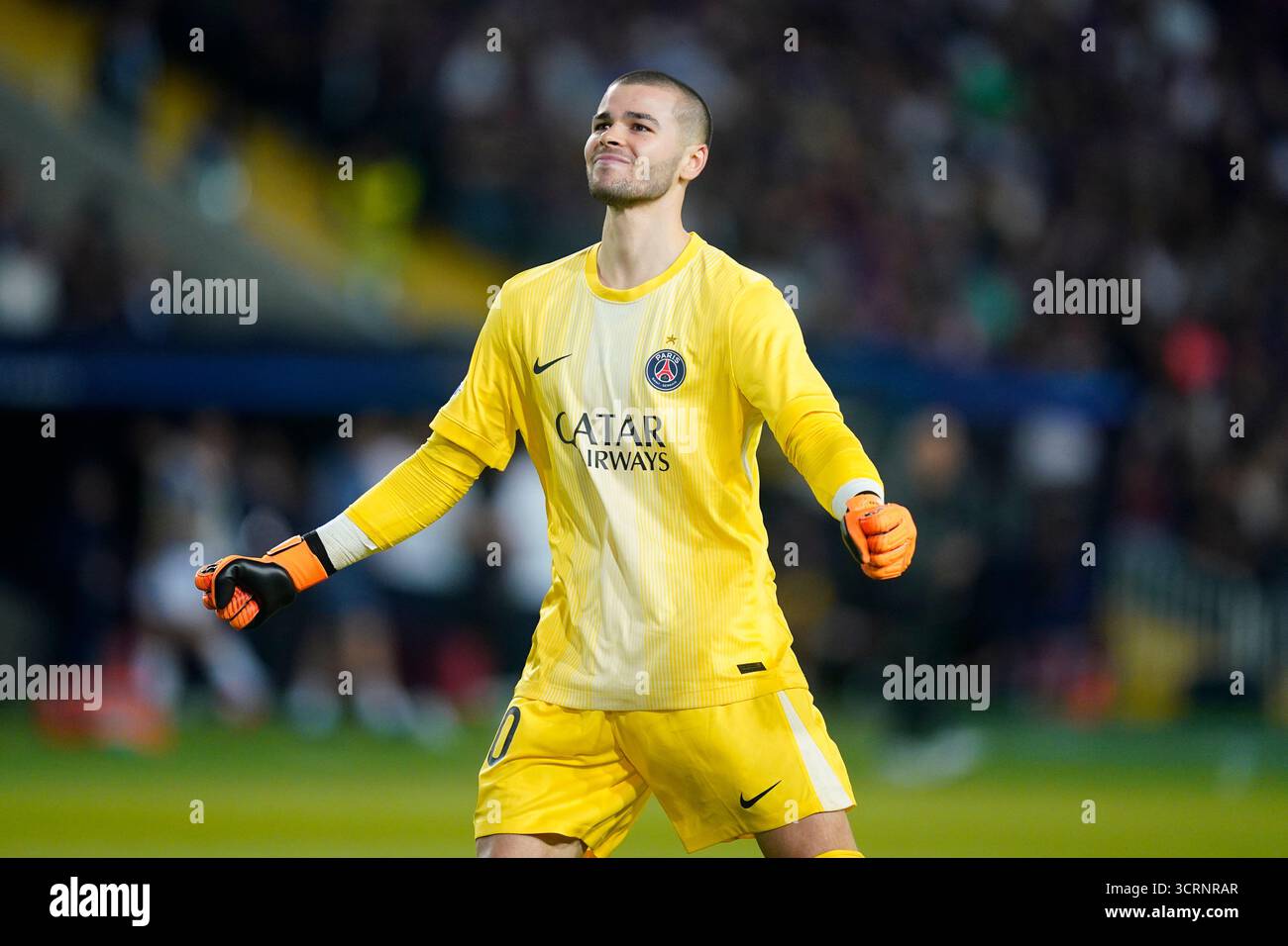Lucas Chevalier of Paris Saint Germain FC during the UEFA Champions ...