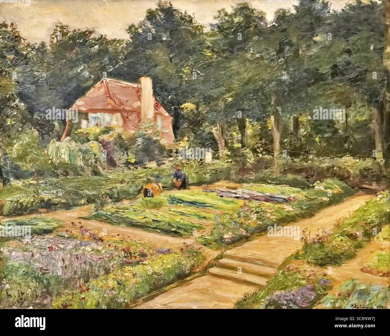 Max Liebermann, The Artist’s Garden in Wannsee, 1910 Stock Vector Image ...