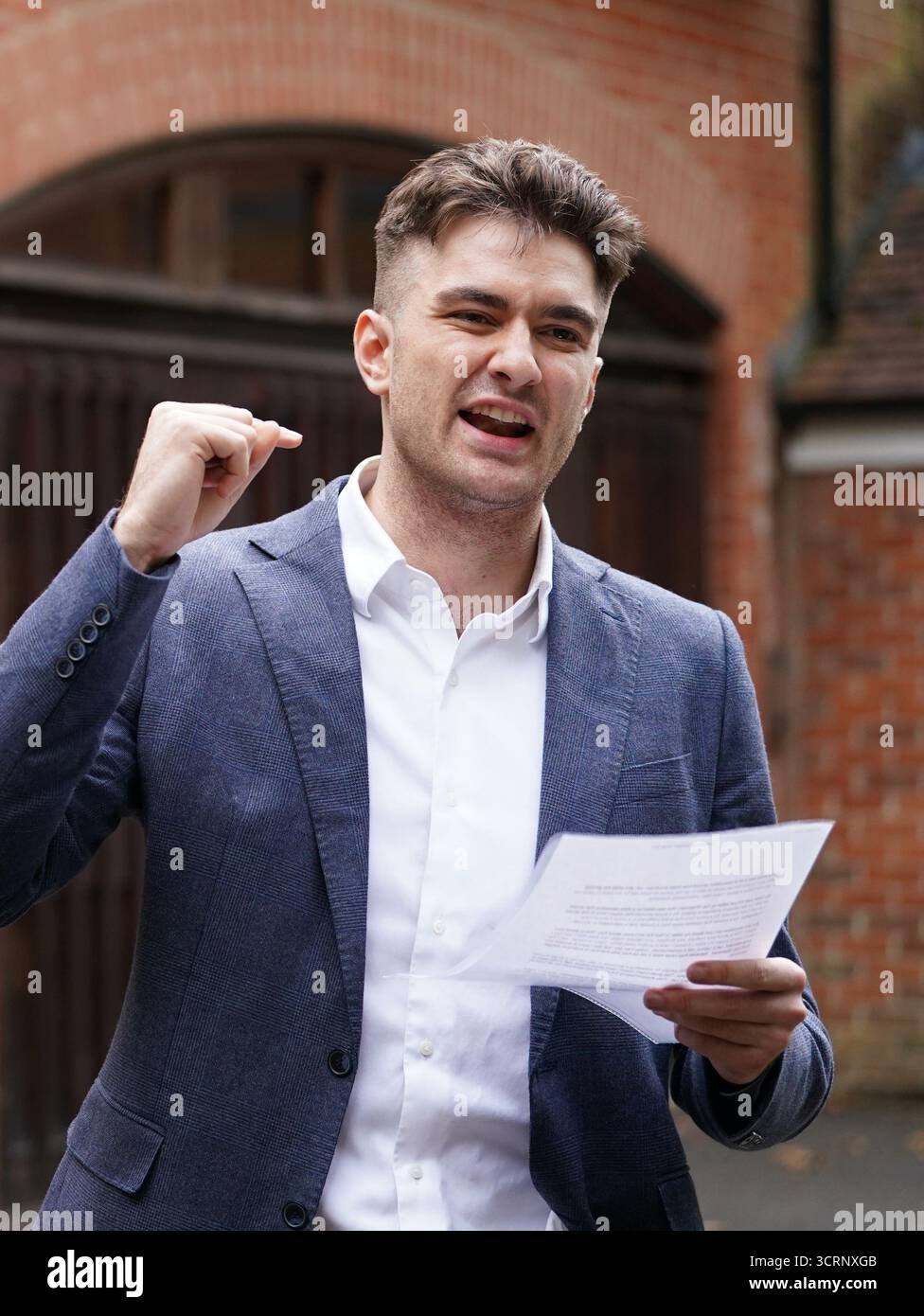 Gabriel Shemirani speaking to the media outside Oakwood House in ...