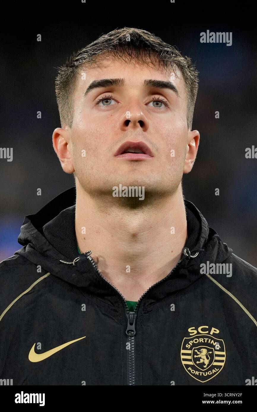 Naples, Italy. 1 Oct, 2025. Ivan Fresneda of Sporting CP during the ...