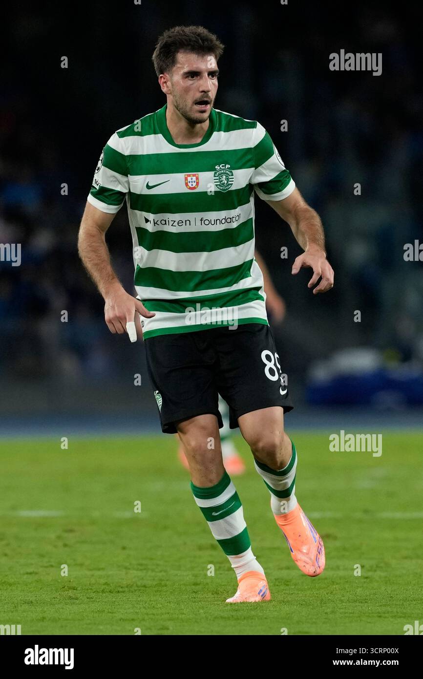 Naples, Italy. 1 Oct, 2025. Fotis Ioannidis of Sporting CP during the ...