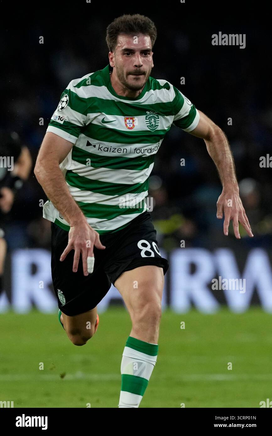 Naples, Italy. 1 Oct, 2025. Fotis Ioannidis of Sporting CP during the ...