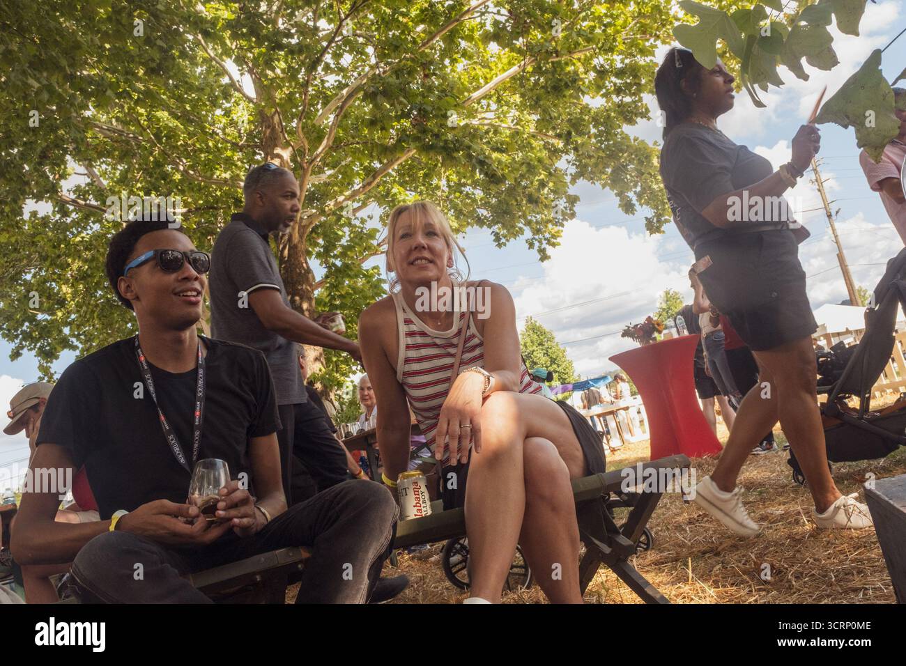 Guests attend the Southern Living Food and Fire cookoff as part of the ...