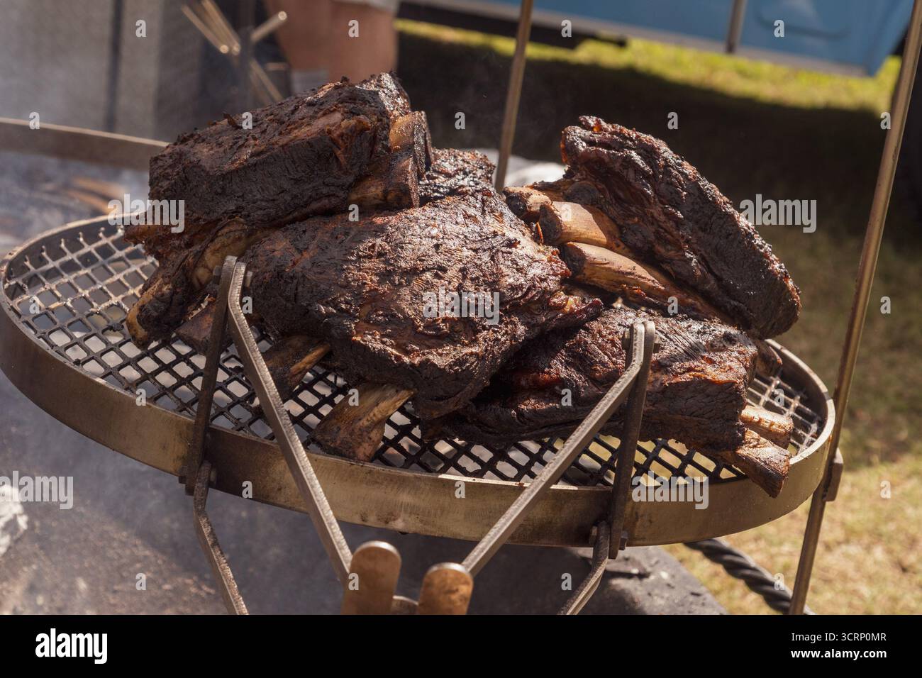 Ribs are being smoked from Hernan Stutzer & Alberto Llano of DEL SUR ...