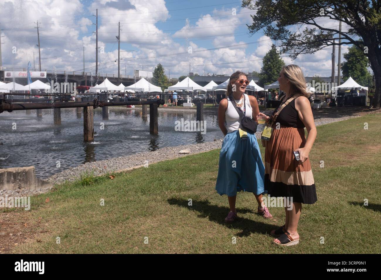 Guests attend the Southern Living Food and Fire cookoff as part of the ...