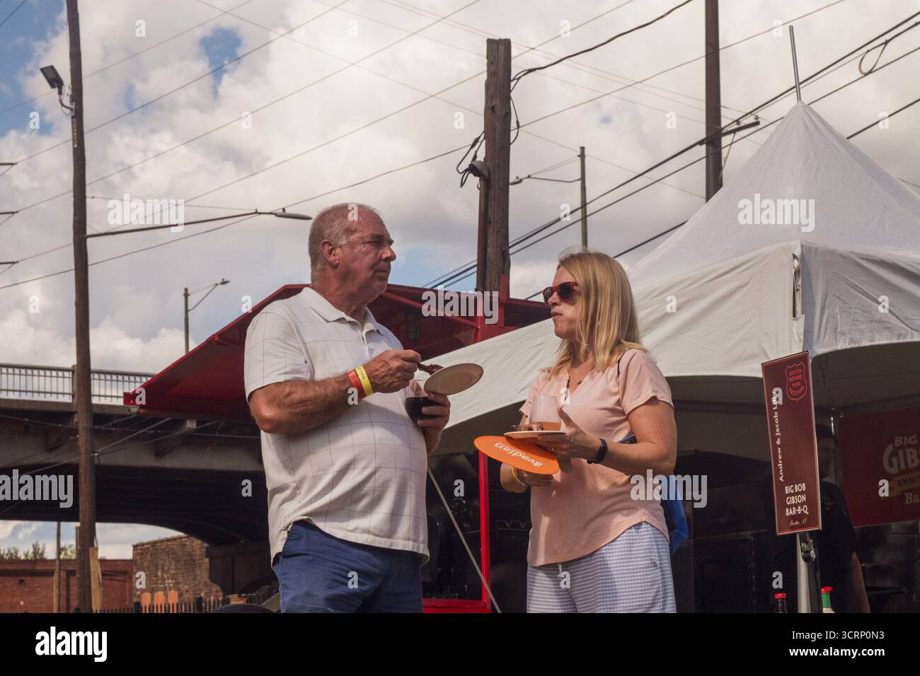 Guests attend the Southern Living Food and Fire cookoff as part of the ...