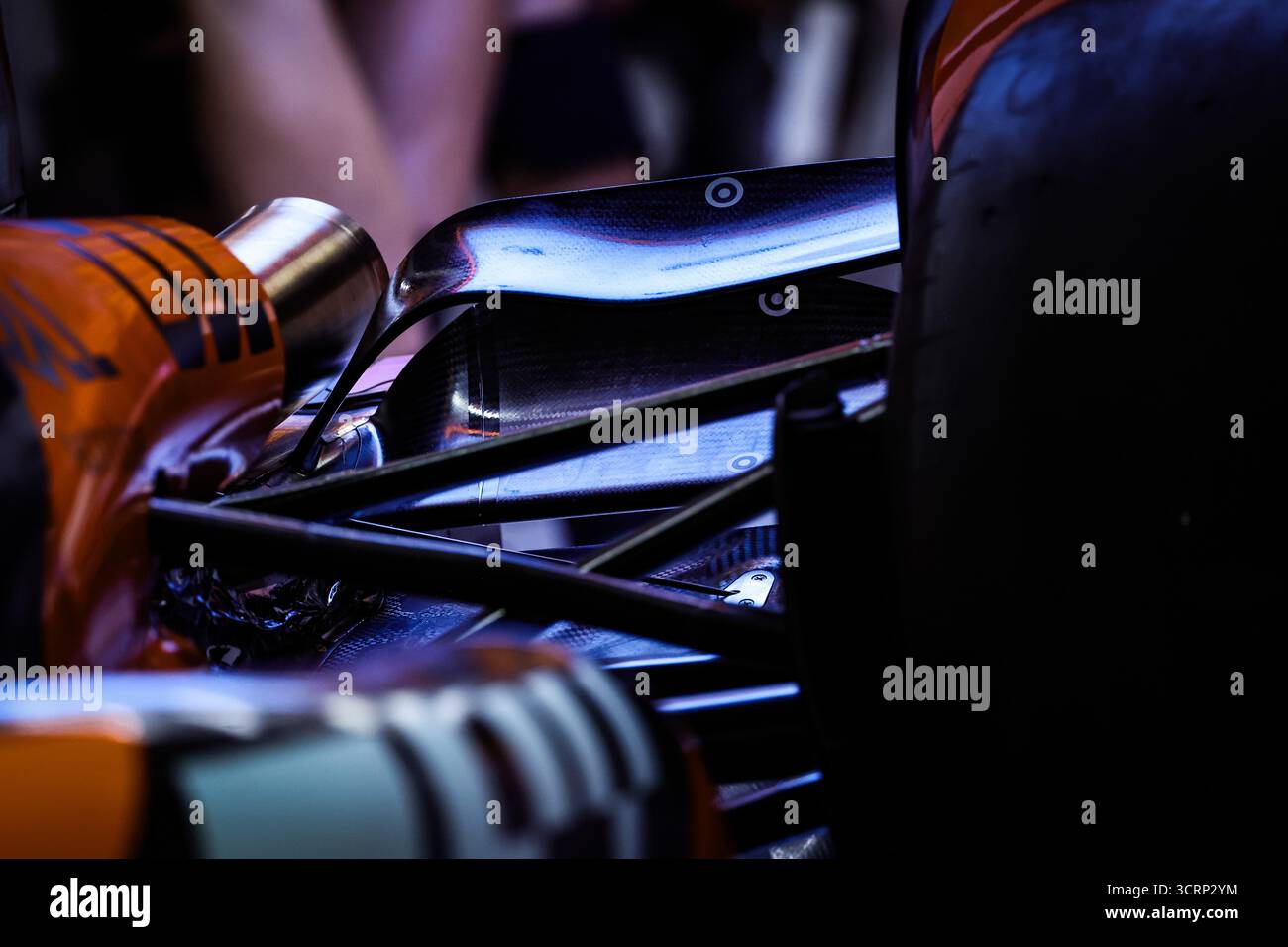 McLaren F1 Team MCL39, mechanical detail of beam wing and rear wing ...