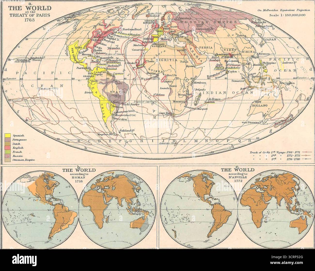 The World at the Treaty of Paris 1763. The World according to Homan ...