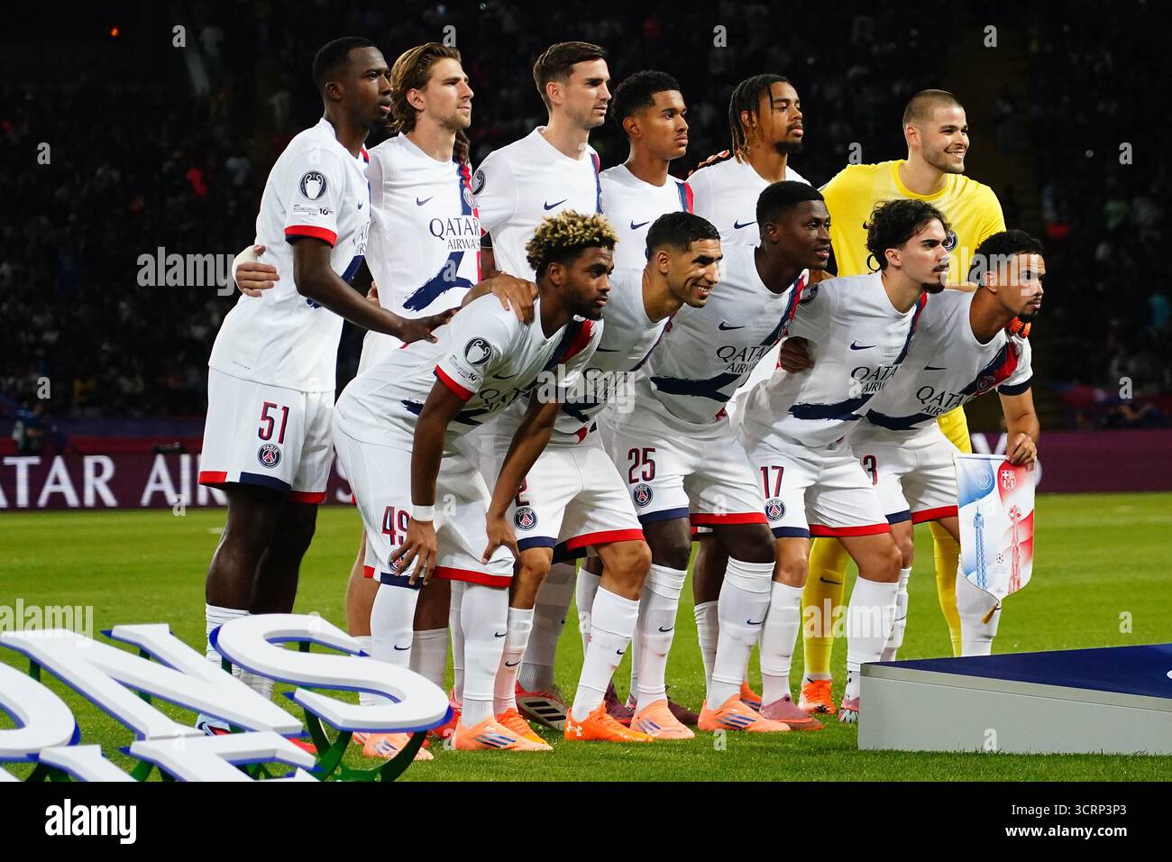 PSG team group during the UEFA Champions League match, between FC ...