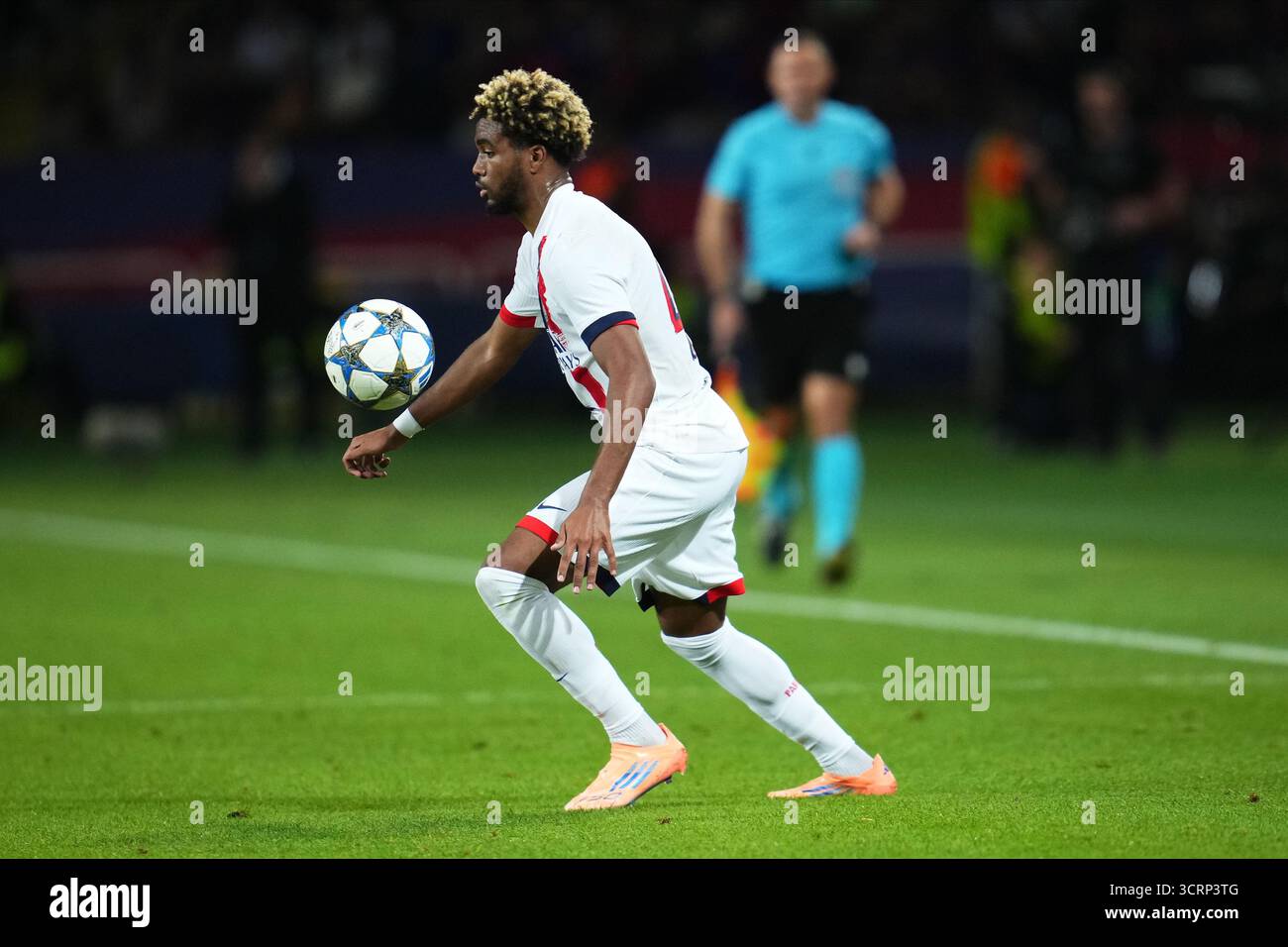 Ibrahim Mbaye of Paris Saint Germain FC during the UEFA Champions ...