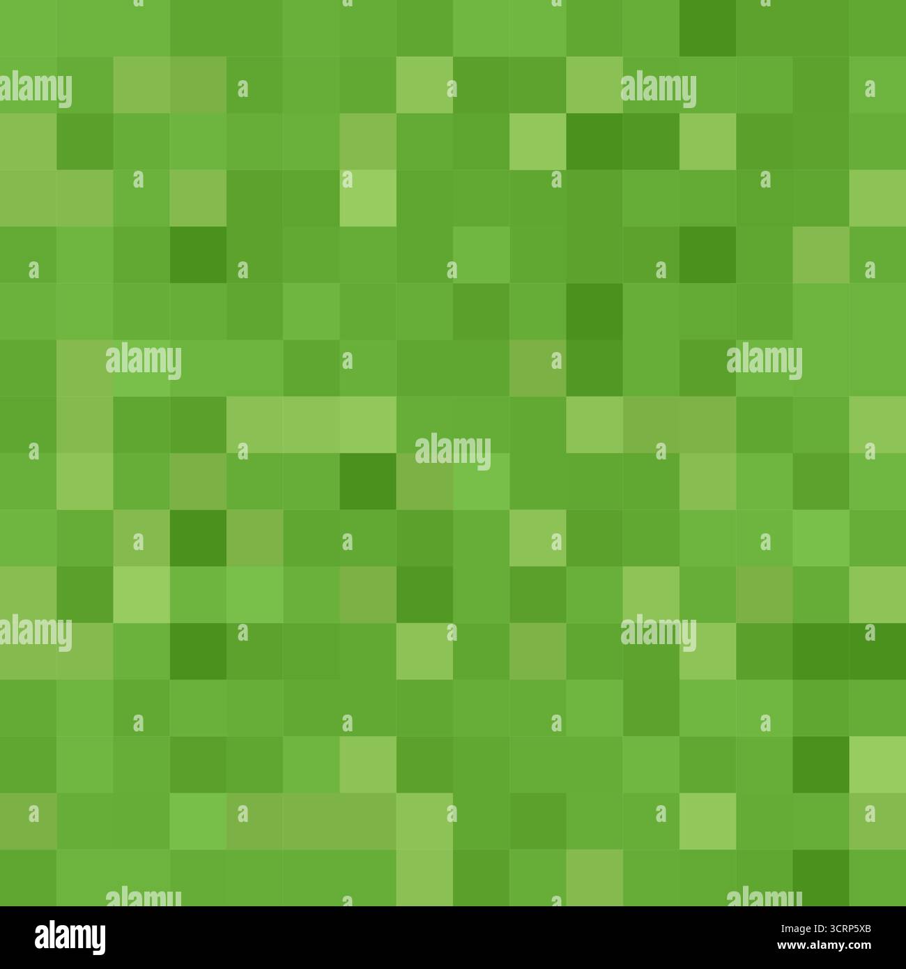 Minecraft grass cube pixel art. Seamless square block with green lawn ...