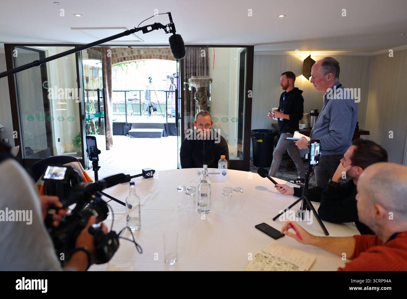 Minnesota Vikings TJ Hockenson at NFL football practice and press ...