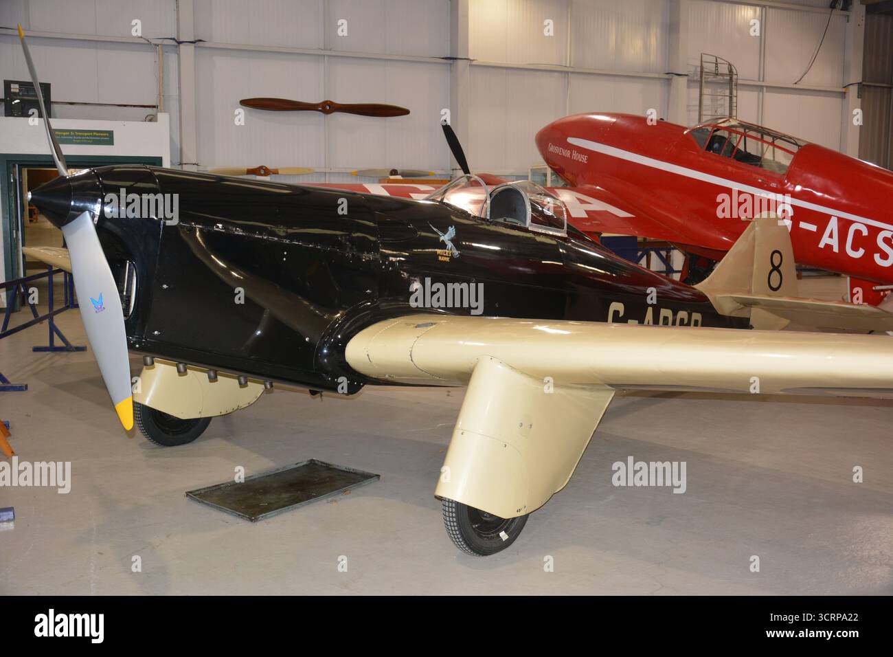 The Miles Hawk Speed Six racing aircraft of the 1930s, shown in the ...
