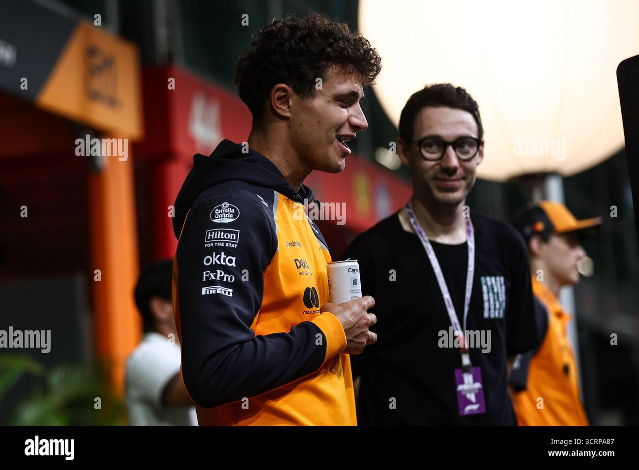 NORRIS Lando (gbr), McLaren F1 Team MCL39, portrait during the 2025 Formula 1 Singapore Grand ...