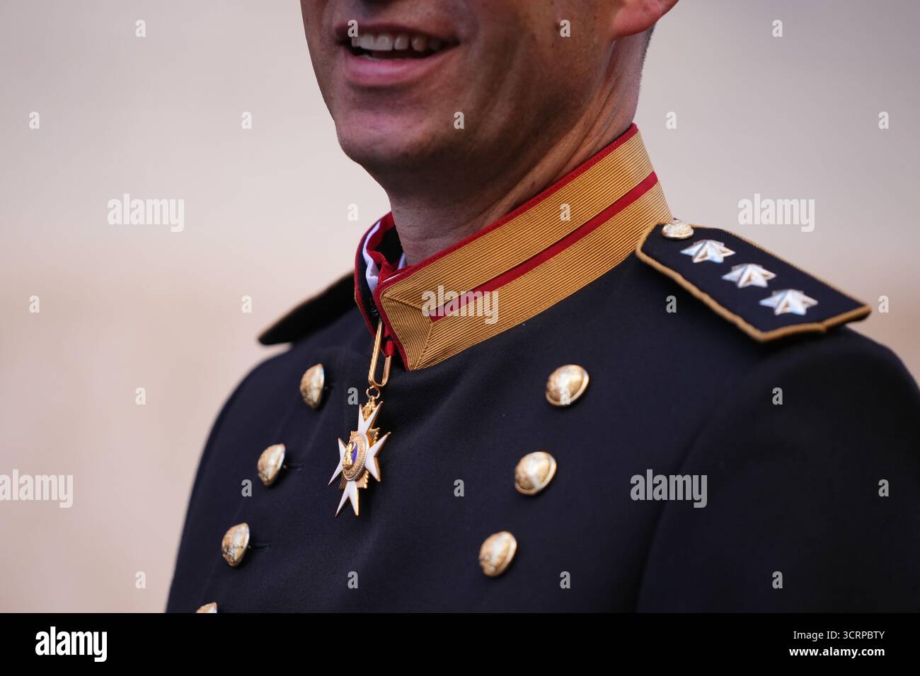 Captain Lorenz Keusch poses for reporters during the presentation of ...