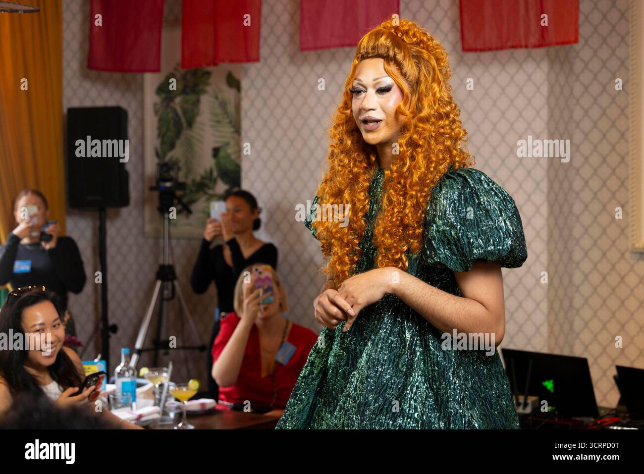 EDITORIAL USE ONLY Drag queen, Tia Kofi at the Fairtrade Fortnight's ...