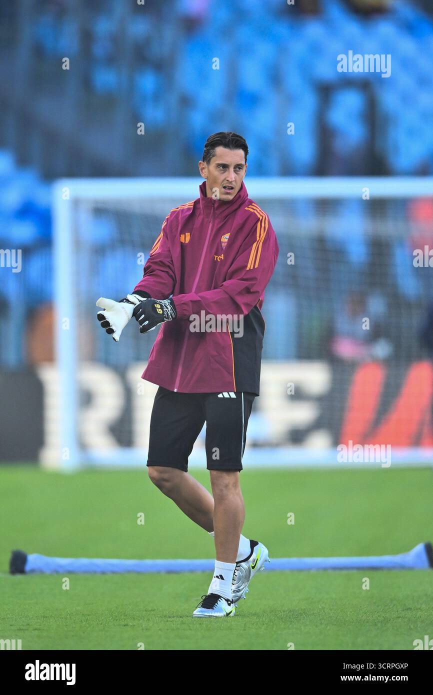 Pierluigi Gollini of A.S. Roma participates in the UEFA Europa League ...