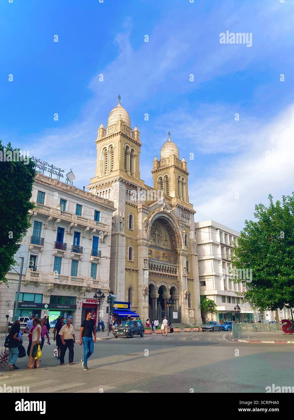 Cathedral of St. Vincent de Paul in Tunis, Tunisia—Romanesque and ...