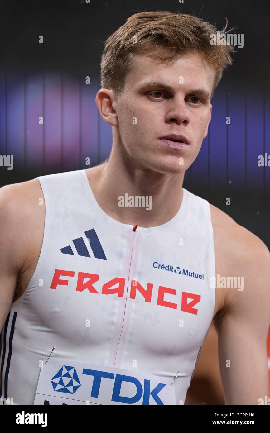 Yanis Meziane of France competing in the men’s 800m semi-final heat 3 ...