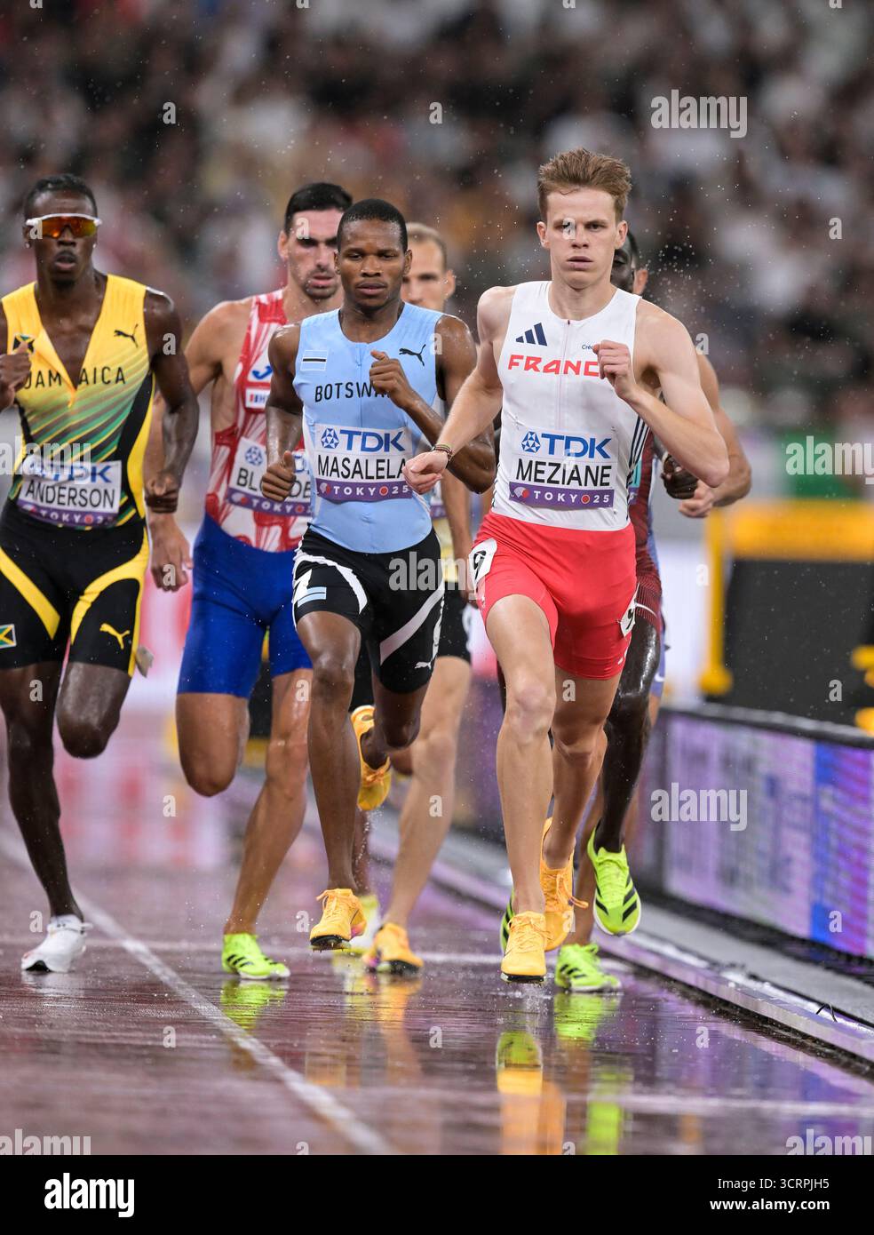 Yanis Meziane of France competing in the men’s 800m semi-final heat 3 ...