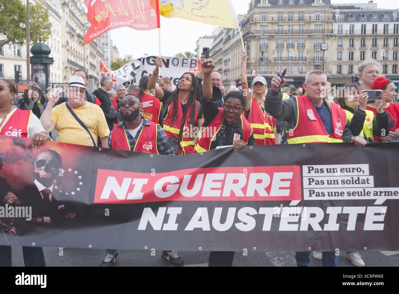Inter professional demonstration in paris hi-res stock photography and ...