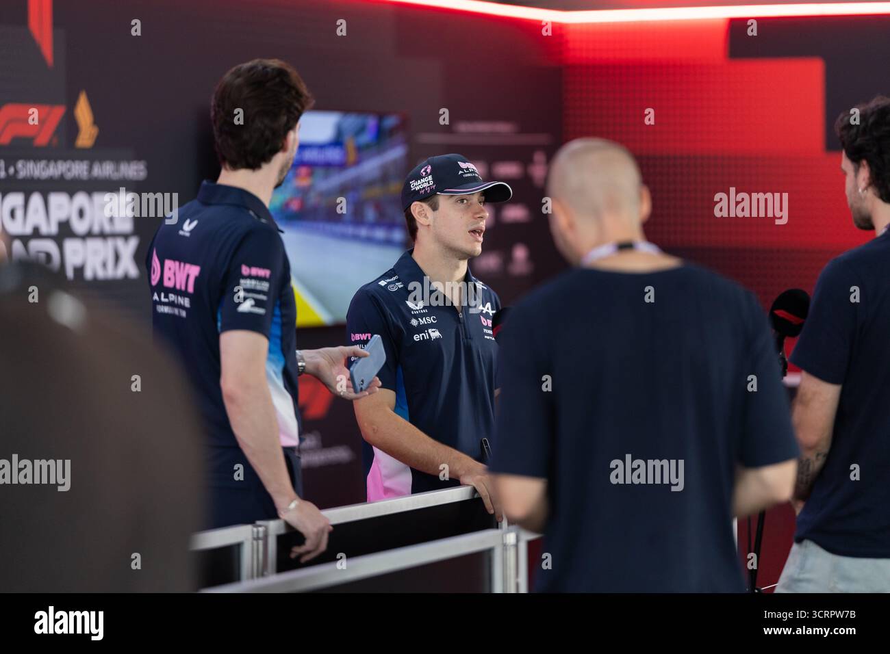 2nd October 2025: Marina Bay, Singapore; COLAPINTO Franco (arg), Alpine F1 Team A525 during the ...