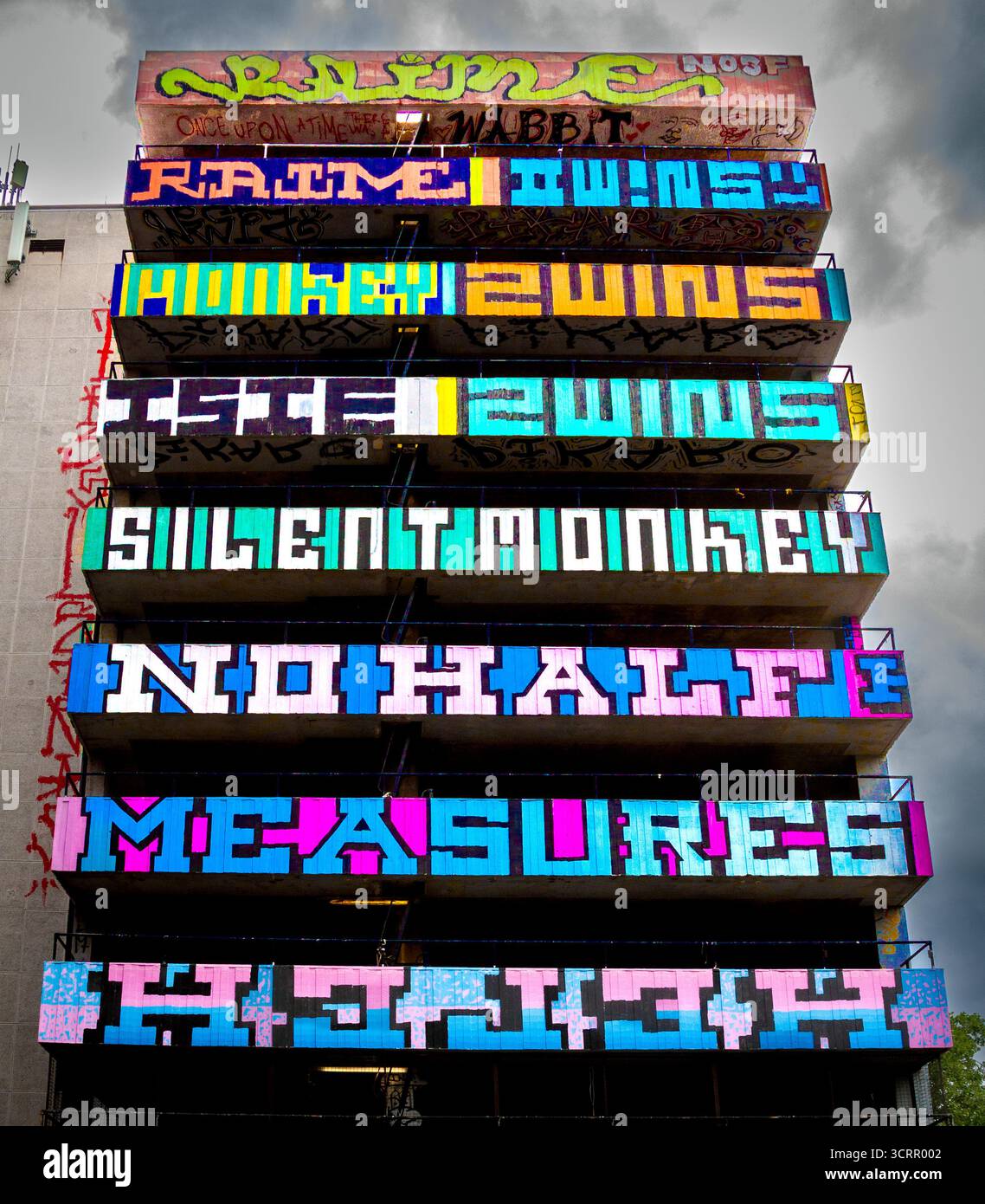 Shoreditch at 35 great eastern st london. colourful multi storey ncp ...