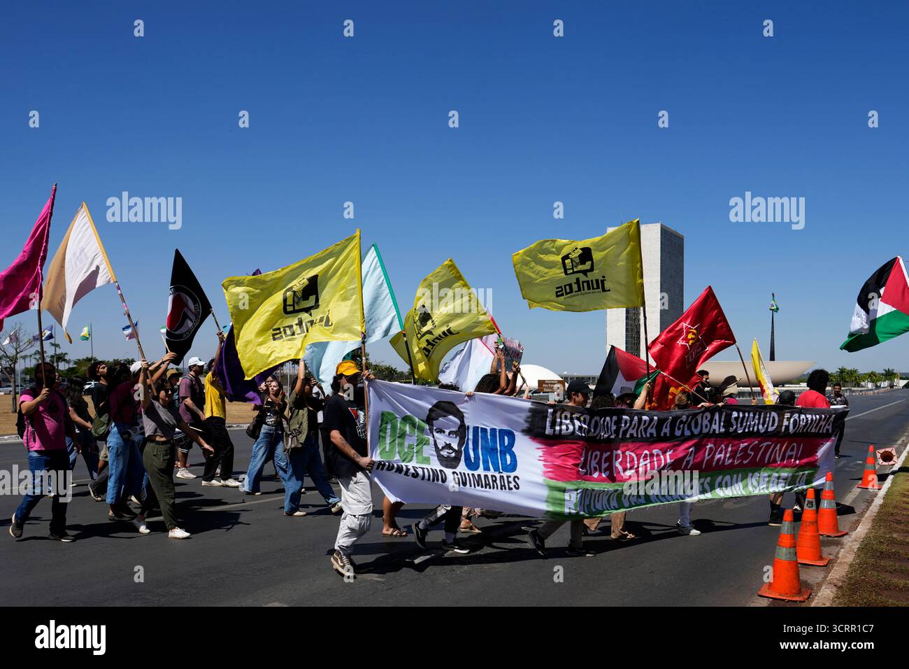 People protest in solidarity with a Gaza-bound flotilla carrying ...