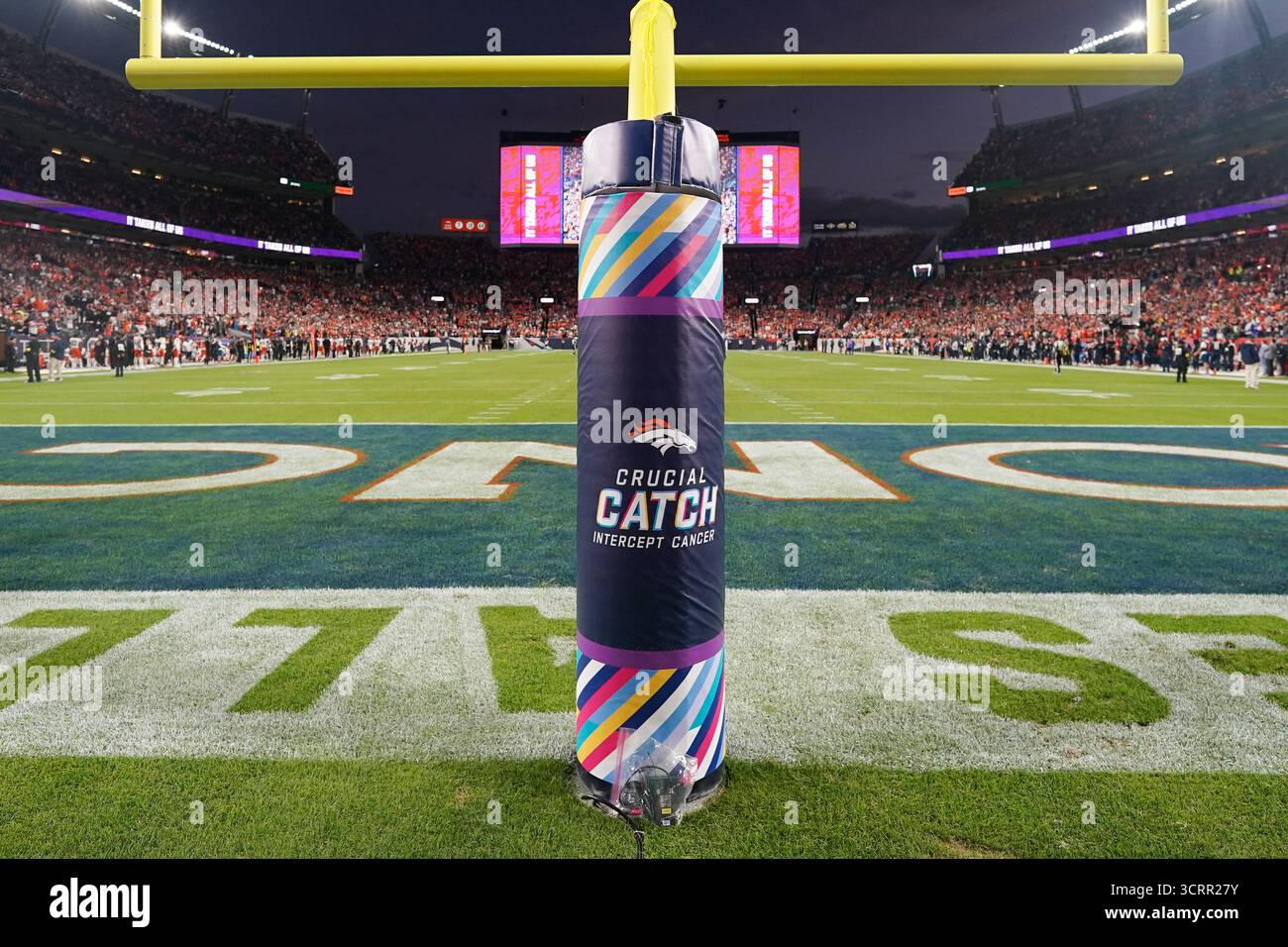 NFL crucial catch goal post during the Denver Broncos v the Cincinnati ...