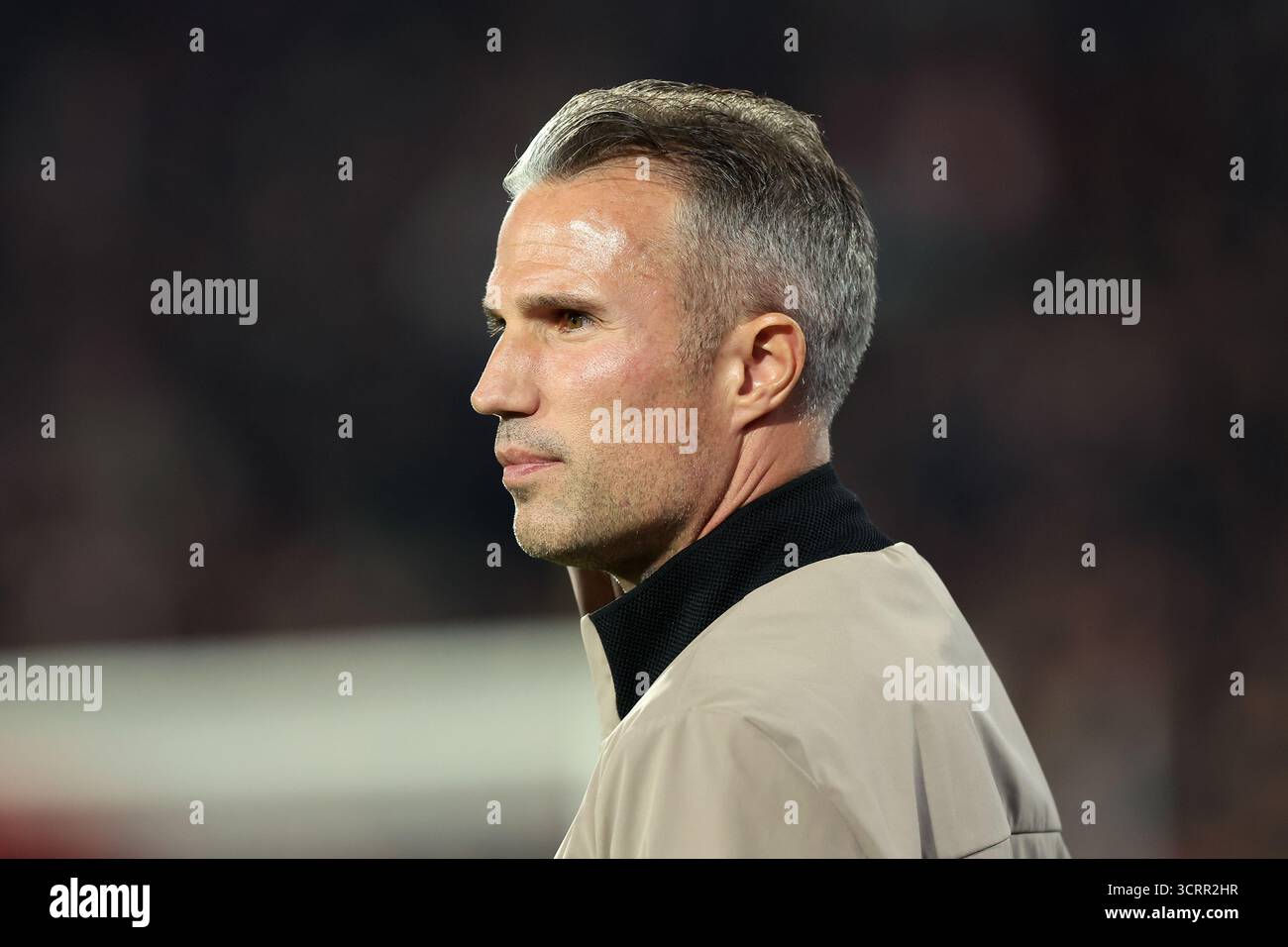 Feyenoord manager Robin van Persie ahead of the UEFA Europa League ...