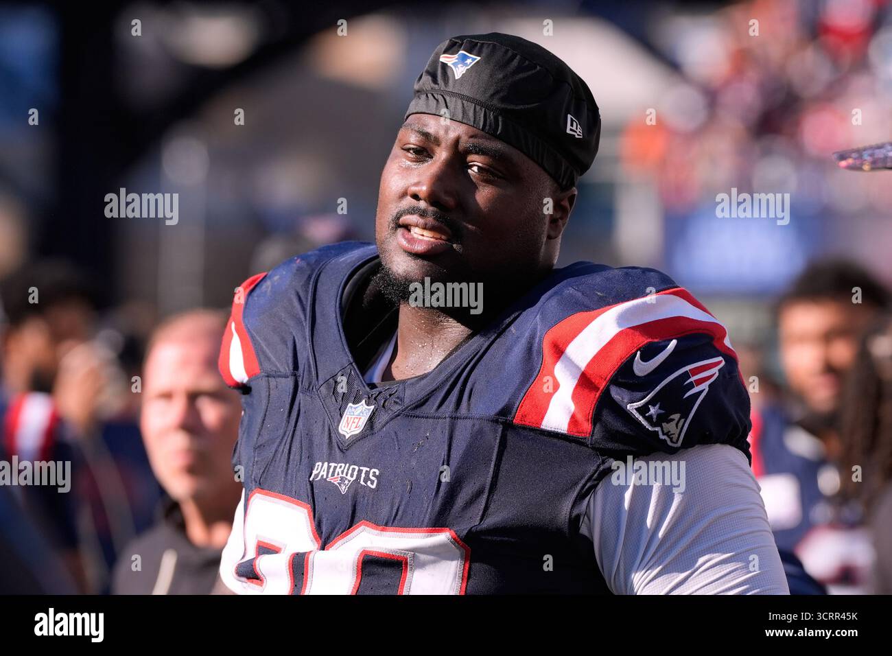 New England Patriots defensive tackle Christian Barmore (90) during an ...