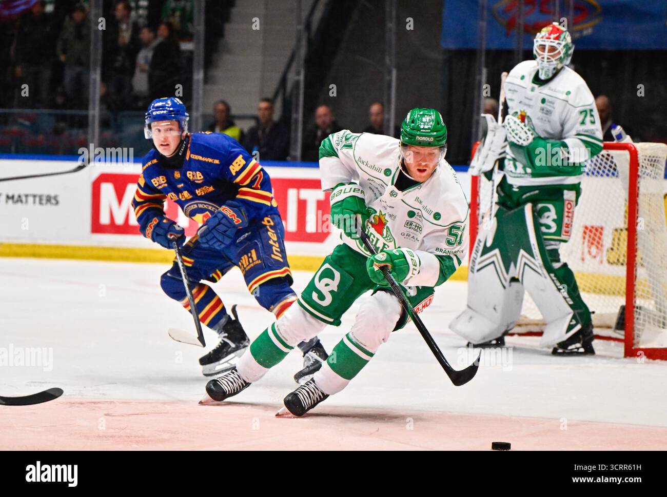 STOCKHOLM, SWEDEN 20251002Rögle's Calle Själlin in front of Djurgårdens ...