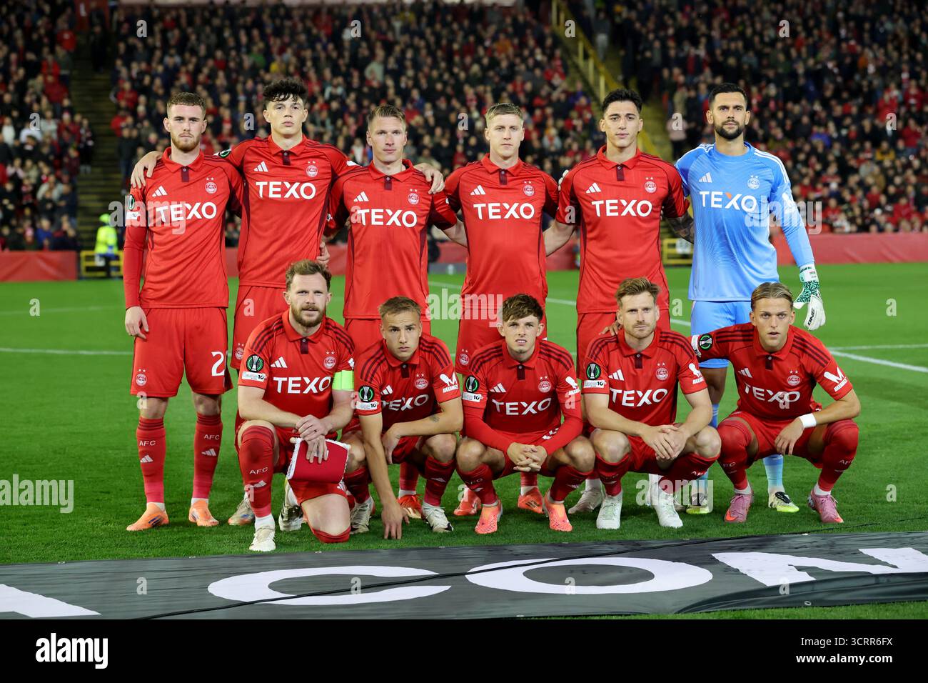 Aberdeen team photo before the UEFA Conference League match at the ...