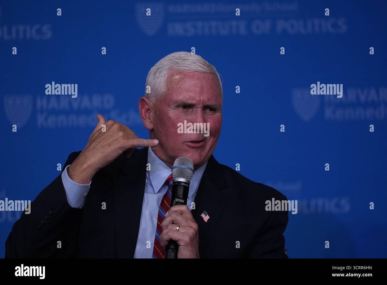 Former Vice President Mike Pence at Harvard Kennedy School's John F ...