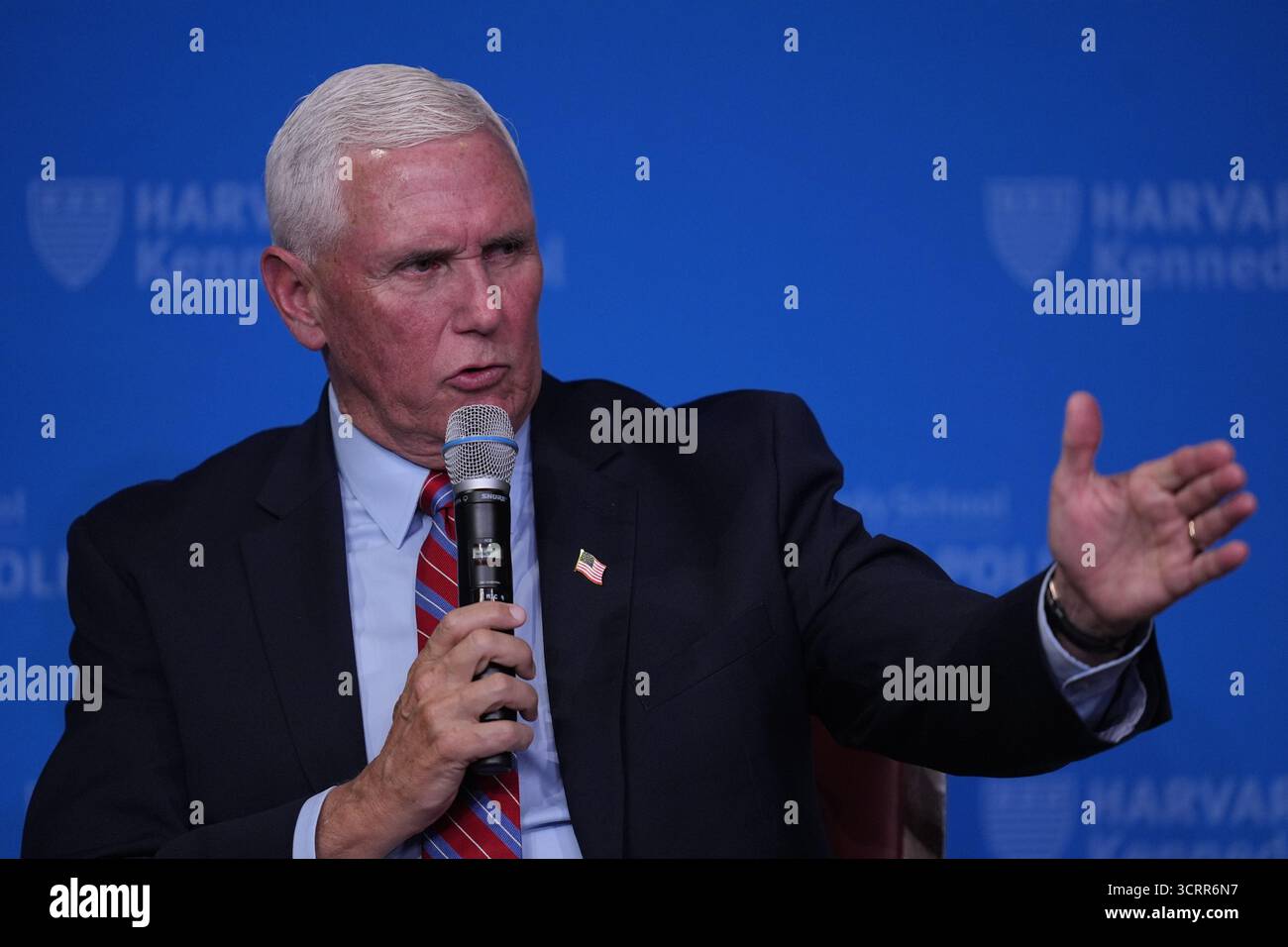 Former Vice President Mike Pence at Harvard Kennedy School's John F ...