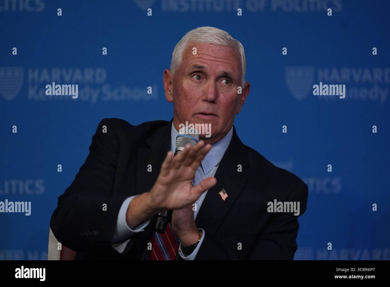 Former Vice President Mike Pence at Harvard Kennedy School's John F ...