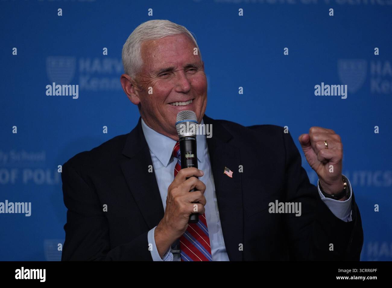 Former Vice President Mike Pence at Harvard Kennedy School's John F ...
